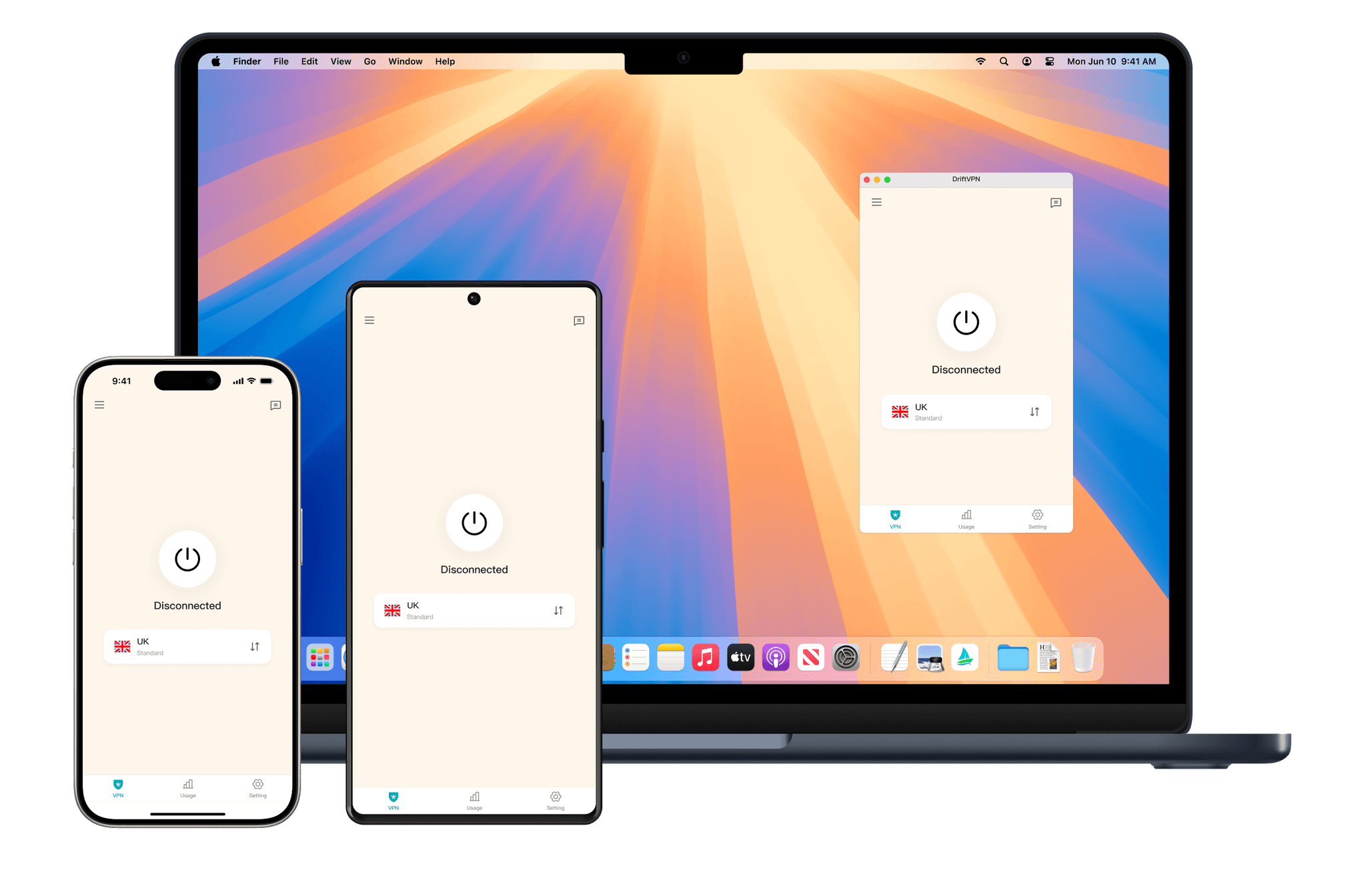 Drift VPN - Fast, Secure & Reliable VPN for Global Access
